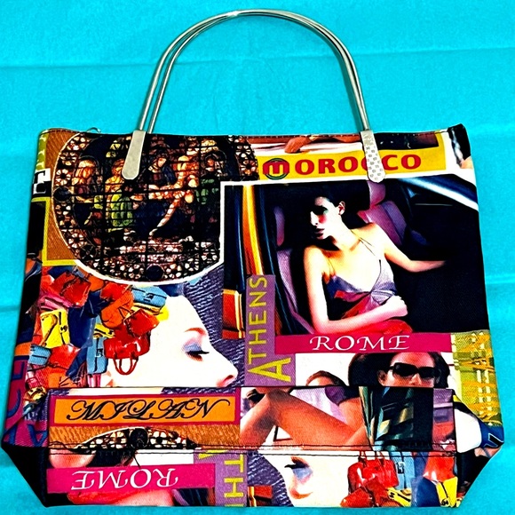 Bags | Magazine Photo Collage Purse Nwot | Poshmark